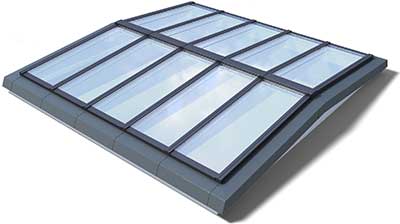 A dual pitched rooflight with beams | VELUX Center Ridge I-Beam Ridgelight